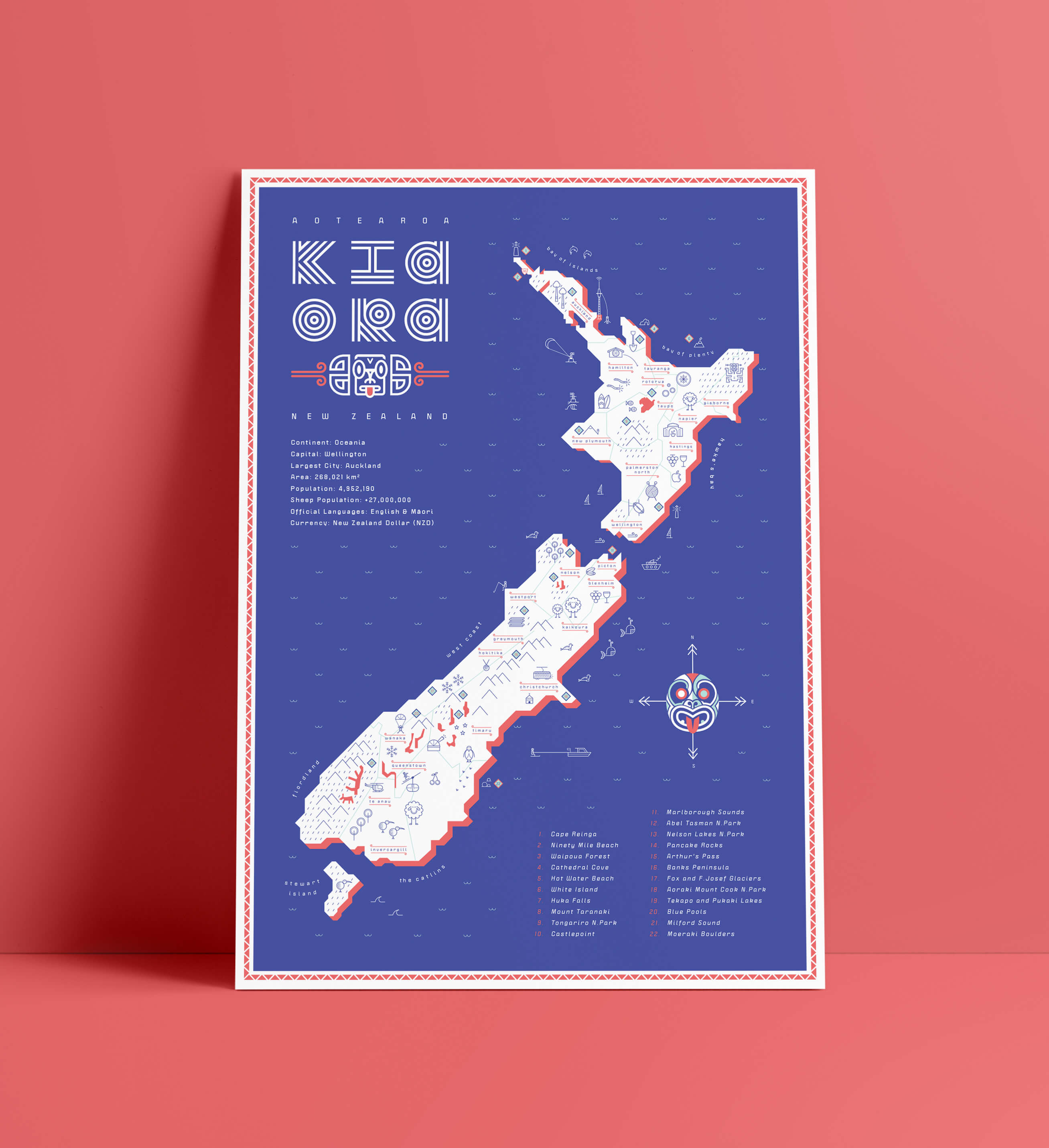 Aotearoa Map | Noé Durand